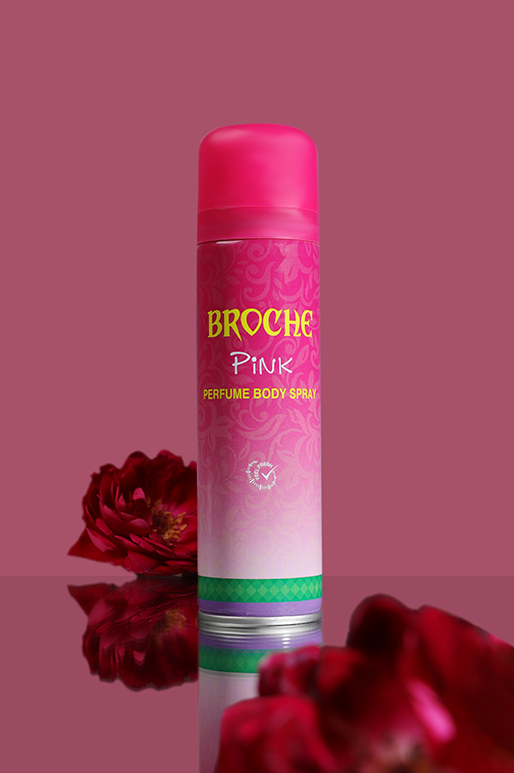 Broche Body Spray Pink 150ml – Floral & Feminine Fragrance